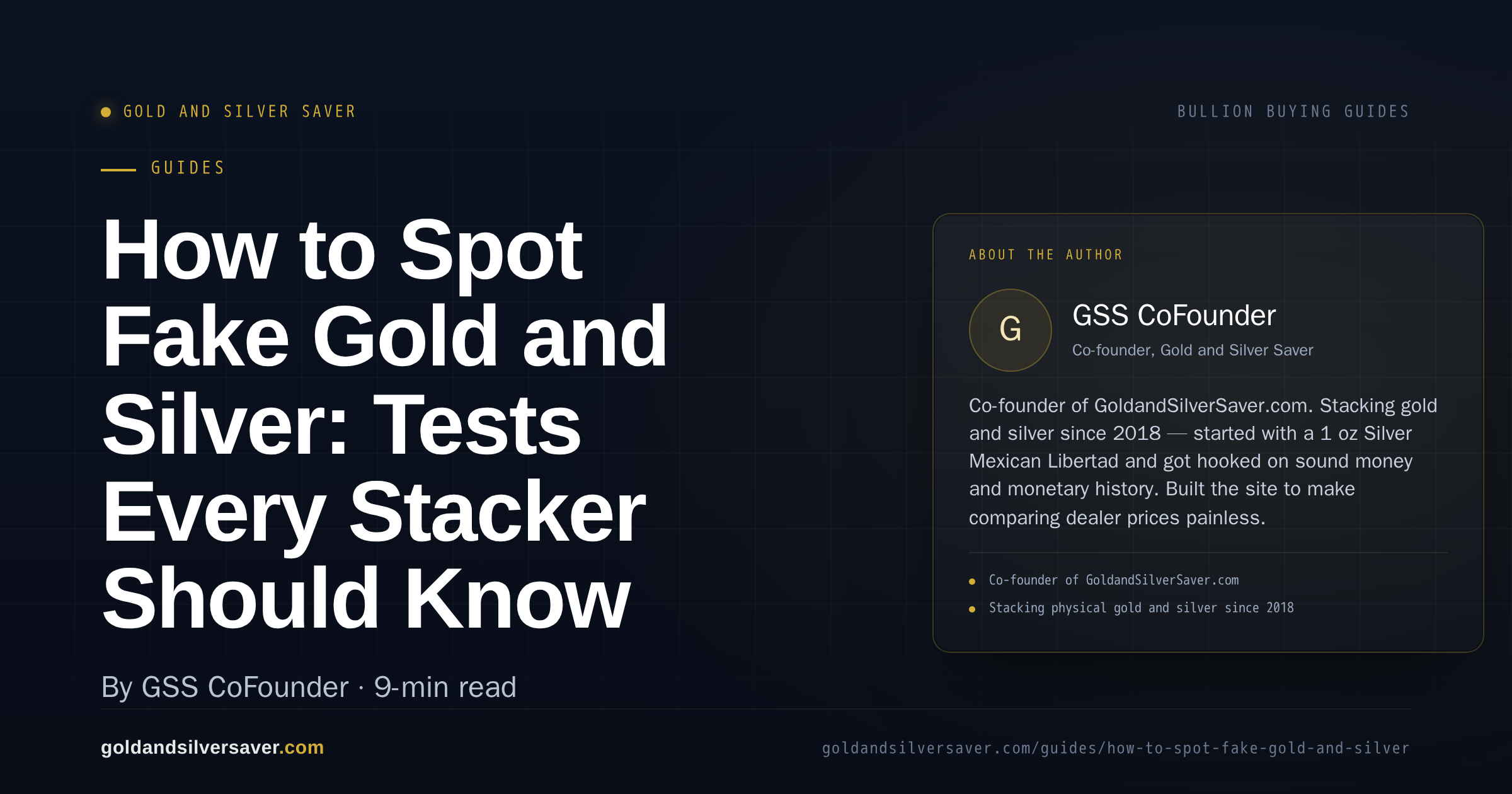 How to Spot Fake Gold and Silver: Tests Every Stacker